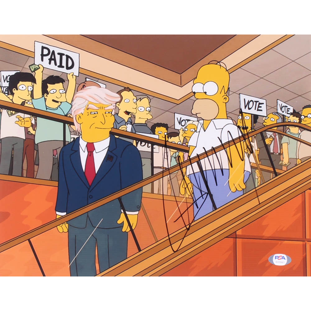 Donald Trump Signed "The Simpsons" 11x14 Photo (PSA Hologram ...