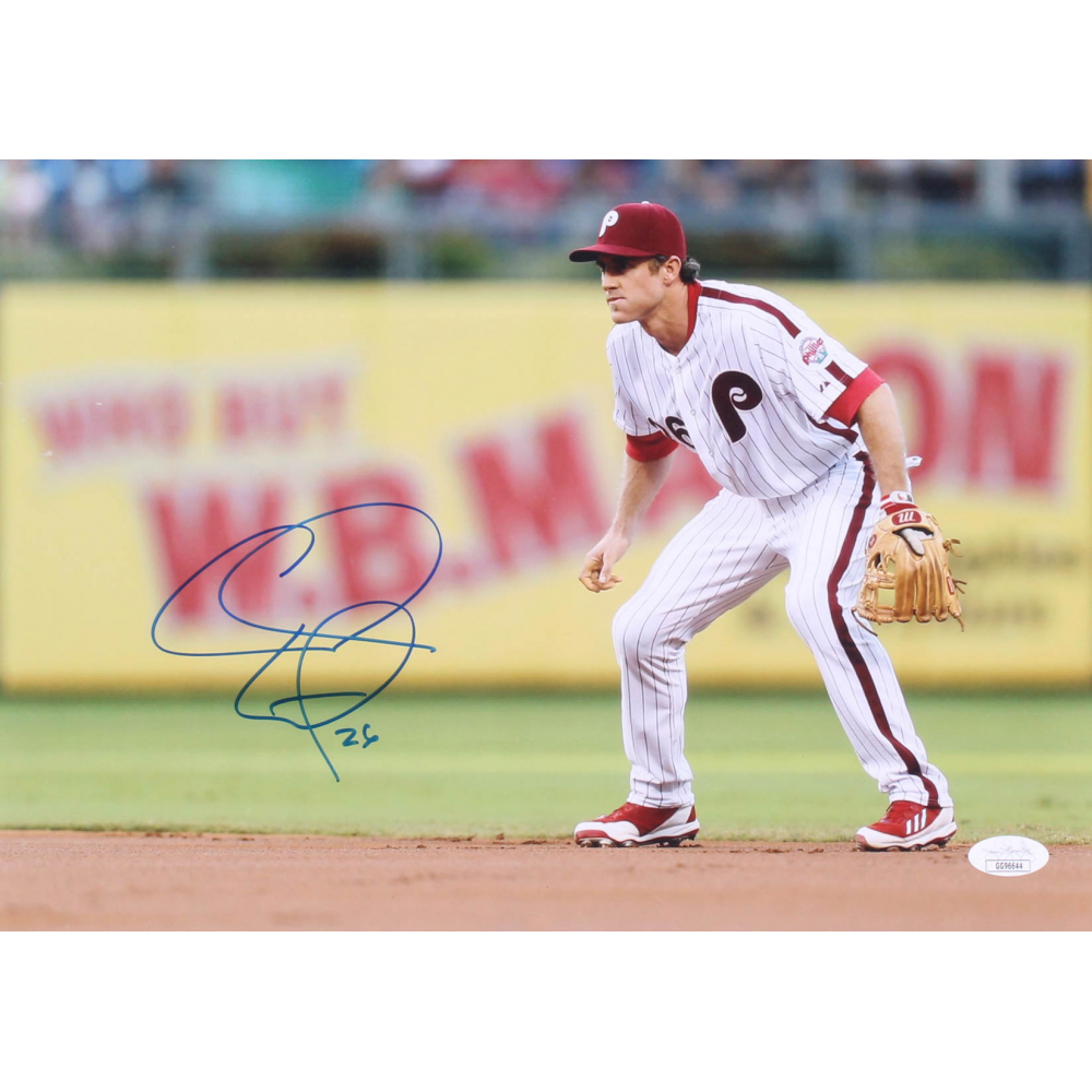 Chase Utley Signed Phillies 11x14 Photo (JSA COA) | Pristine Auction