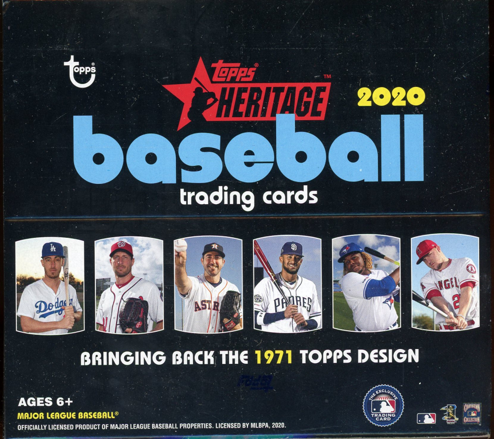 2020 Topps Heritage Baseball Retail Box 24 Packs | Pristine Auction