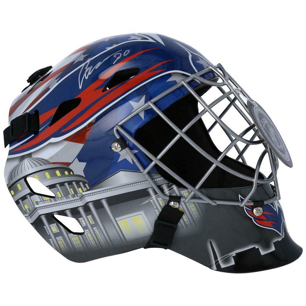 Ilya Samsonov Signed Capitals Replica Goalie Mask (Fanatics Hologram ...