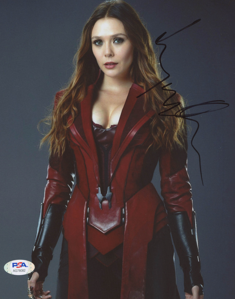 Elizabeth Olsen Signed "Avengers" 8x10 Photo (PSA COA) | Pristine Auction