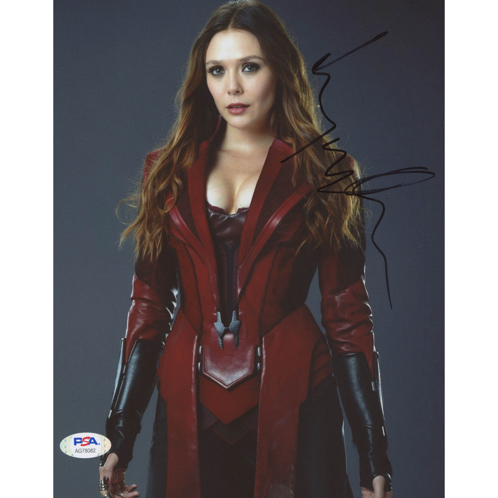Elizabeth Olsen Signed "Avengers" 8x10 Photo (PSA COA) | Pristine Auction