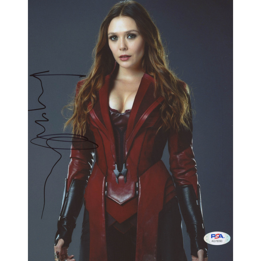 Elizabeth Olsen Signed "Avengers" 8x10 Photo (PSA COA) | Pristine Auction