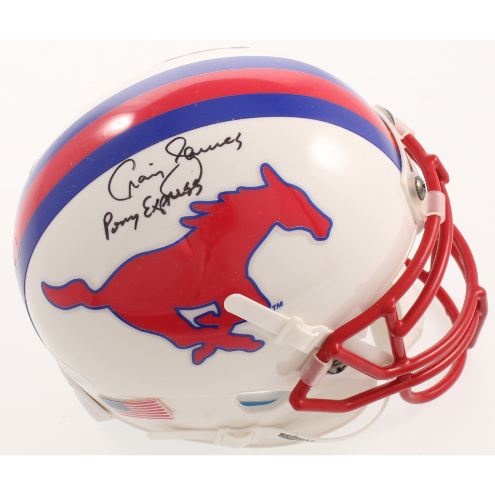 Craig James Signed SMU Mustangs Mini-Helmet (JSA COA) | Pristine Auction