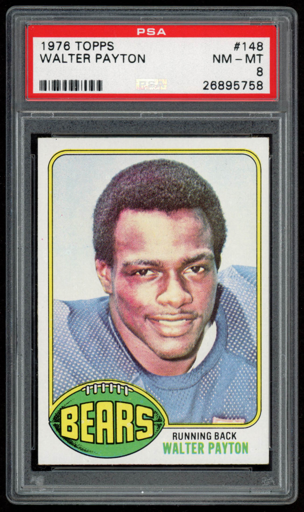 Walter Payton 1976 Topps #148 RC (PSA 8) | Pristine Auction
