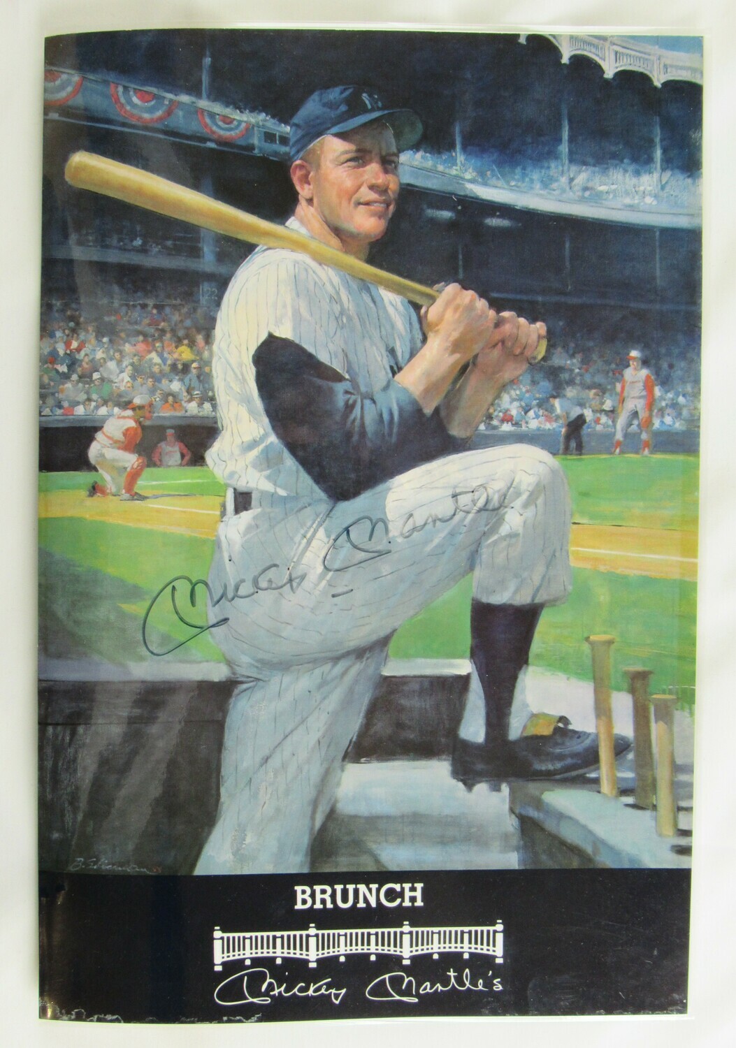 Mickey Mantle Signed Vintage "Mickey Mantle's" Restaurant Menu (JSA LOA ...