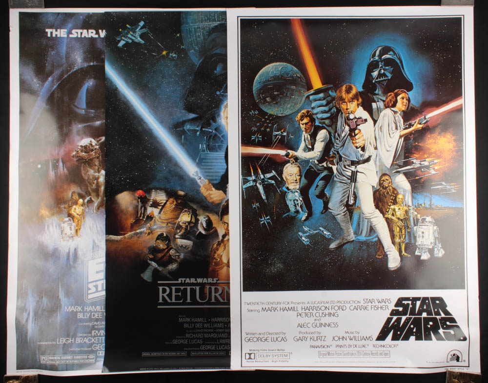 Lot of (3) Star Wars 27x39 Movie Posters with "Star Wars: A New Hope ...