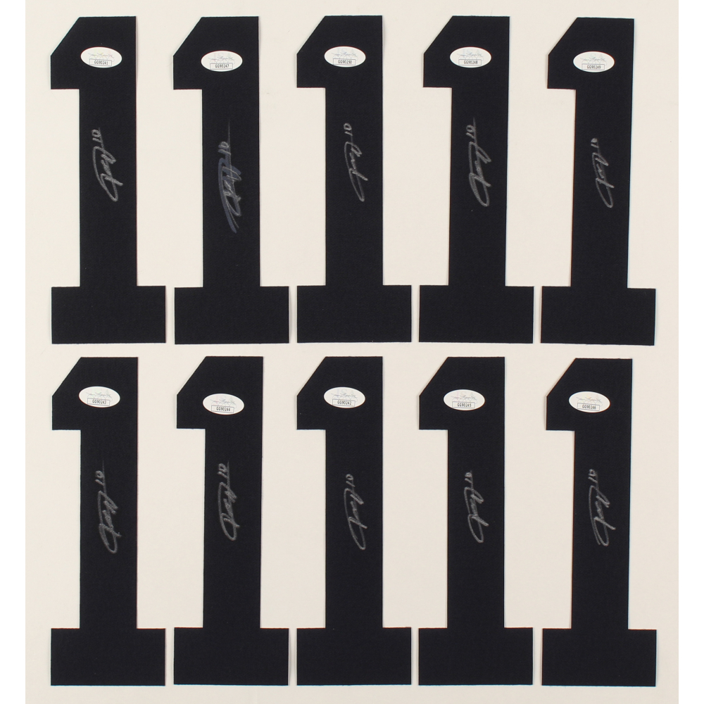 Lot of (10) Yuli Gurriel Signed #1 Jersey Numbers (JSA COA) | Pristine ...