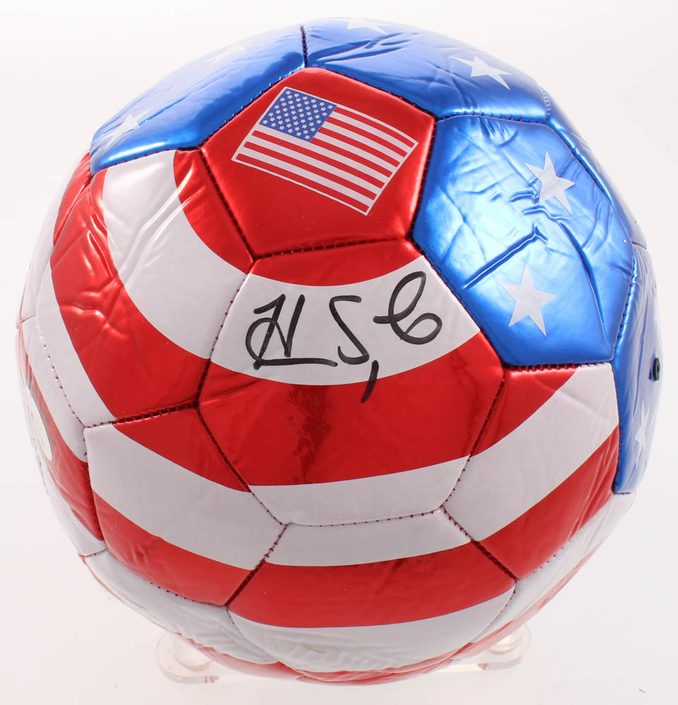 Hope Solo Signed Team USA Logo Soccer Ball (JSA Hologram) | Pristine ...