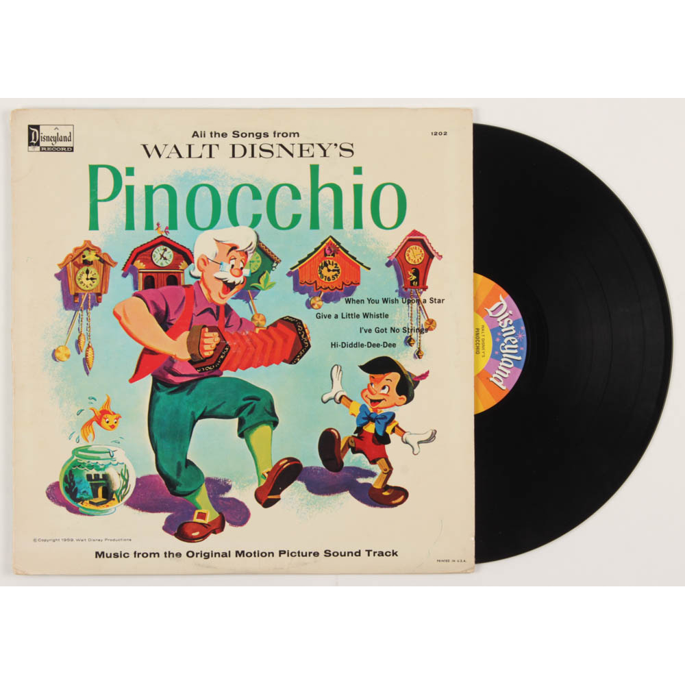 Vintage 1959 Walt Disney's "Pinocchio" Vinyl LP Record Album | Pristine ...