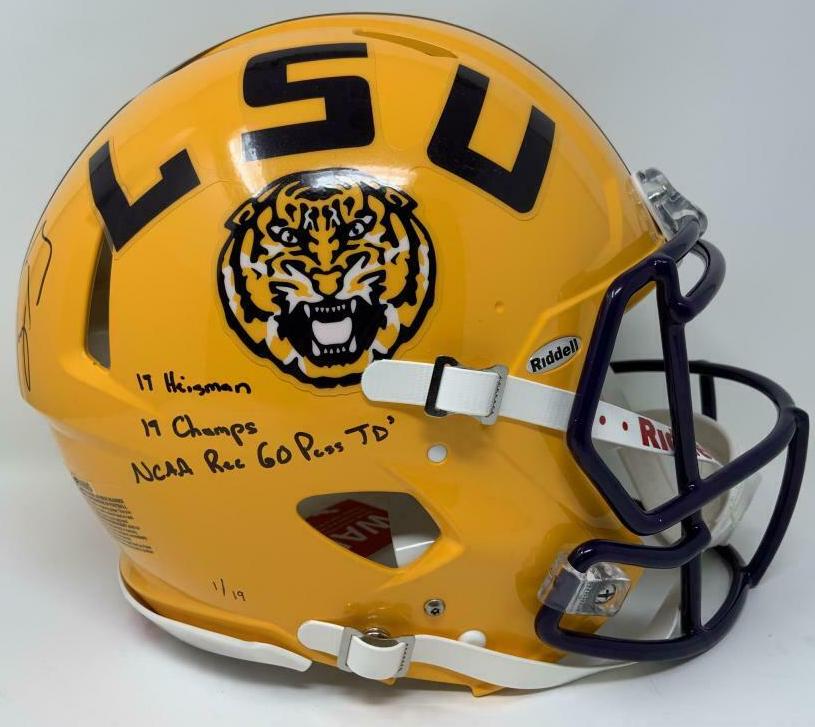 Joe Burrow Signed LSU Tigers LE Full-Size Authentic On-Field Speed ...