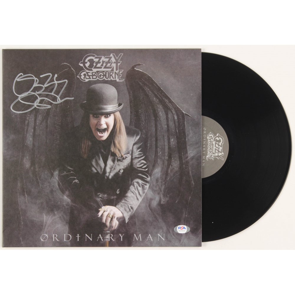 Ozzy Osbourne Signed "Ordinary Man" Vinyl Record Album Cover (PSA COA ...
