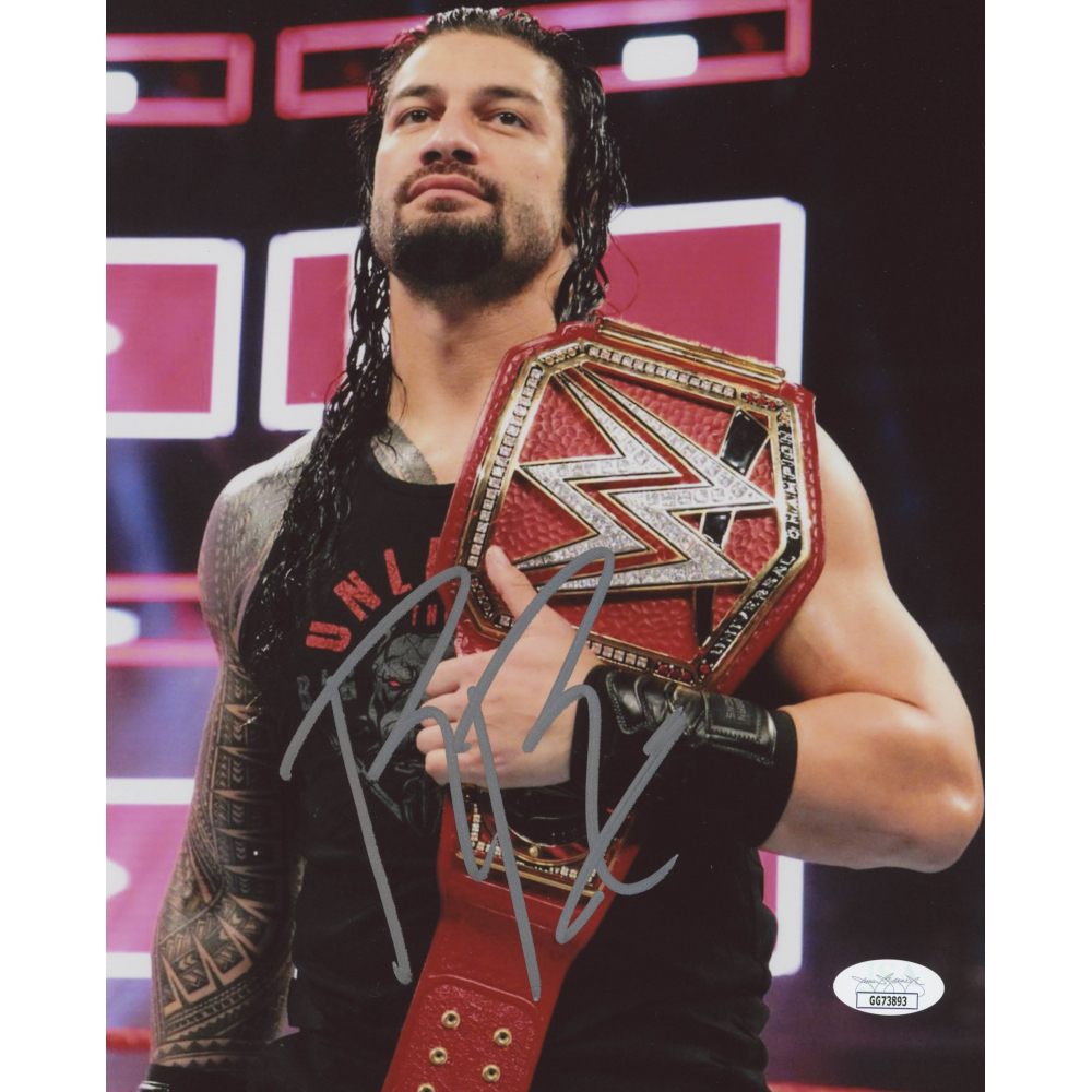 Roman Reigns Signed WWE 8x10 Photo (JSA COA) | Pristine Auction