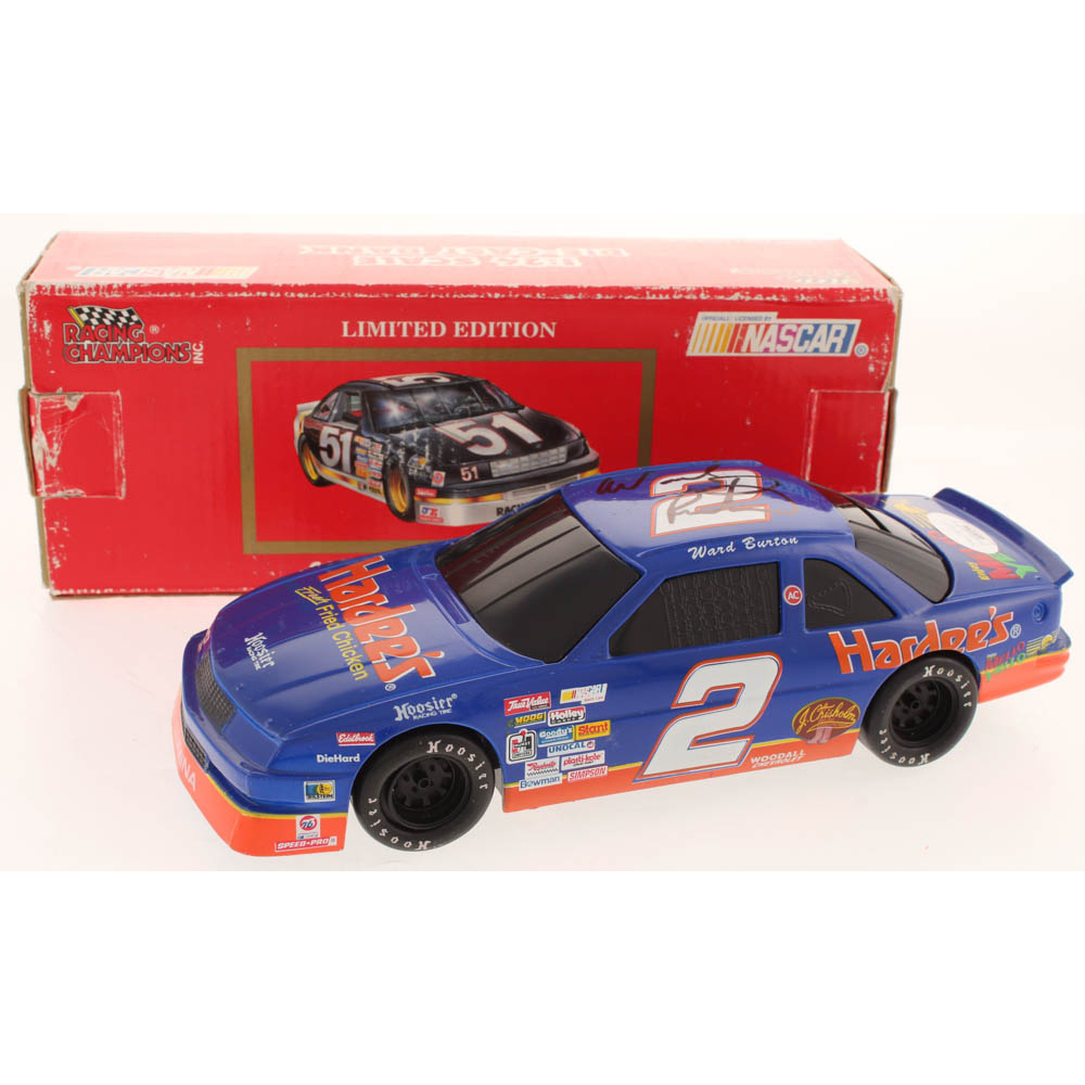 Ward Burton Signed LE #2 Hardee's 1992 Pontiac 1:24 Scale Die Cast Car ...