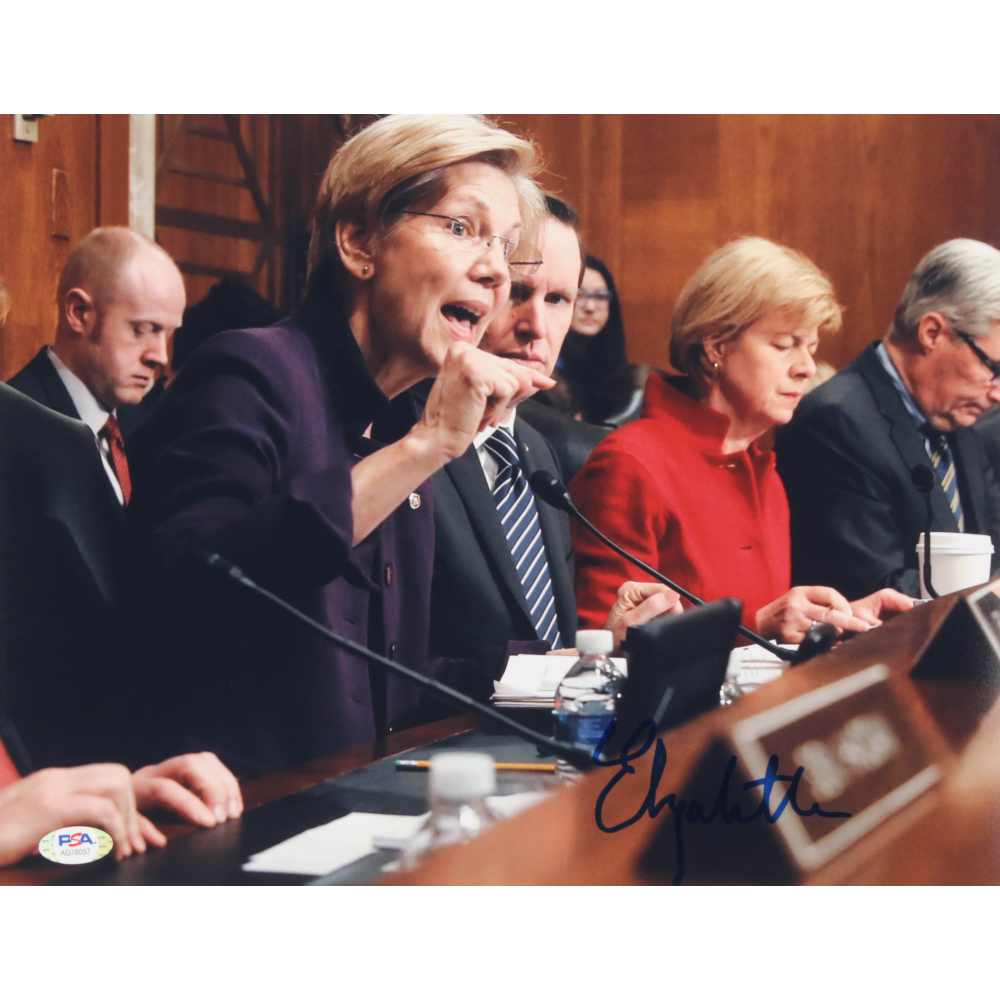 Elizabeth Warren Signed 11x14 Photo (PSA COA) | Pristine Auction