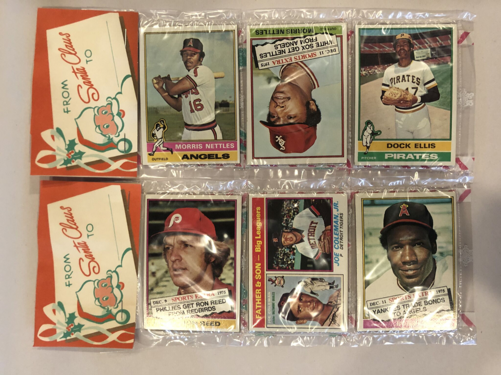 Lot of (2) 1976 Topps Unopened Baseball Christmas Rack Packs | Pristine ...
