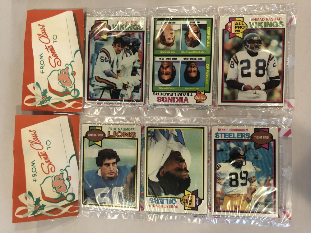 Lot of (2) 1979 Topps Unopened Football Christmas Rack Packs | Pristine ...