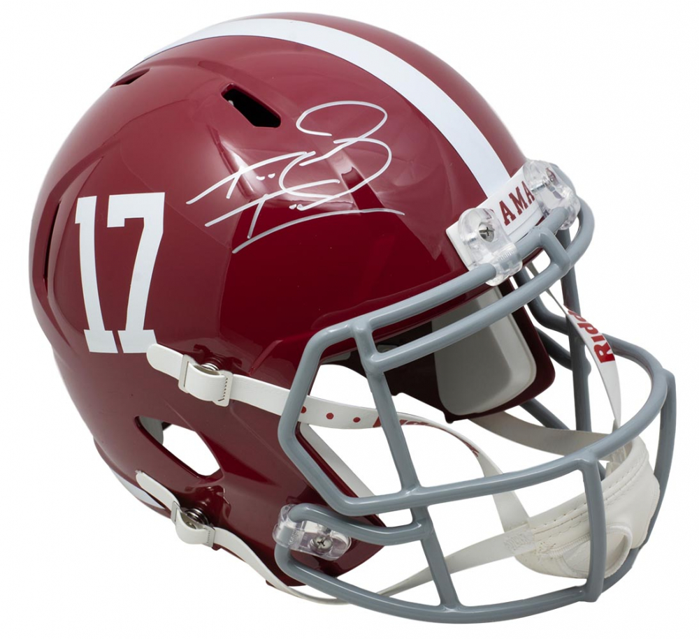 Tua Tagovailoa Signed Alabama Crimson Tide Full-Size Speed Helmet ...