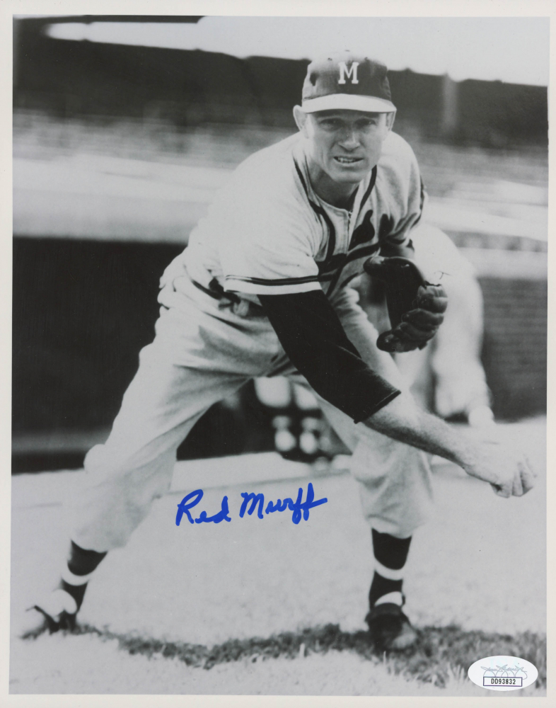 Red Murff Signed Braves 8x10 Photo (JSA COA) | Pristine Auction