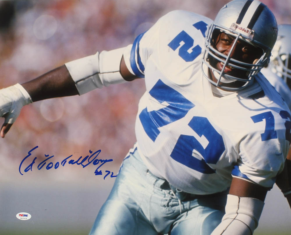 Ed "Too Tall" Jones Signed Cowboys 16x20 Photo (PSA COA) | Pristine Auction