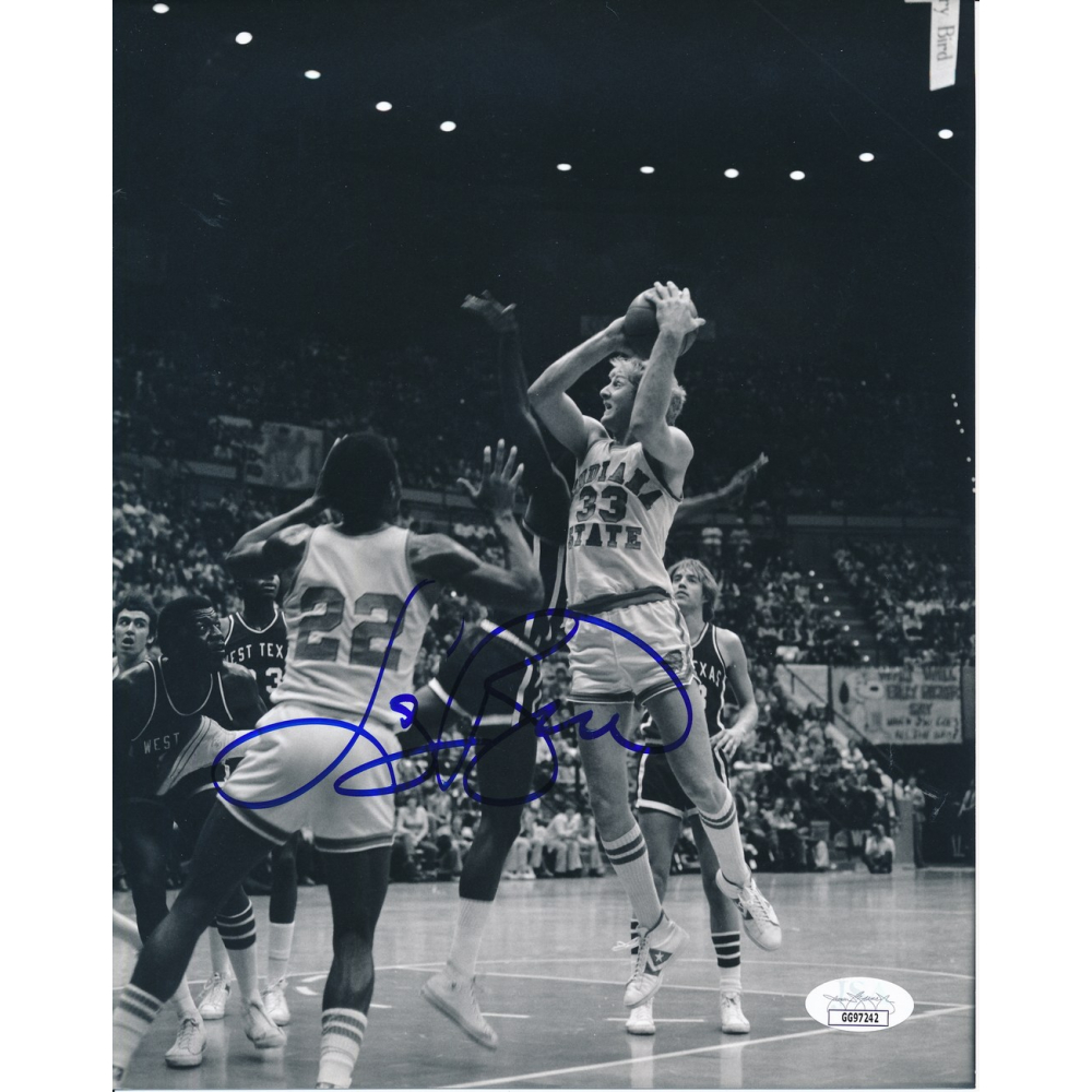 Larry Bird Signed Indiana State Sycamores 8x10 Photo (JSA COA ...