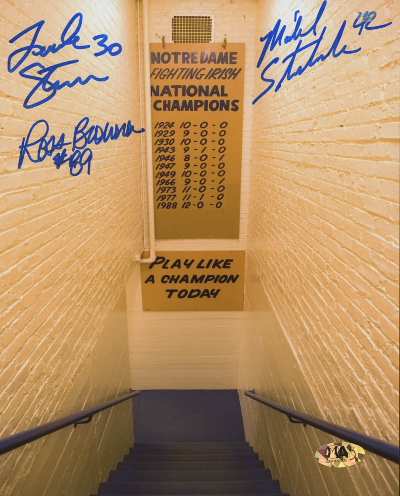 Frank Stams, Mike Stonebreaker & Ross Browner Signed Notre Dame ...