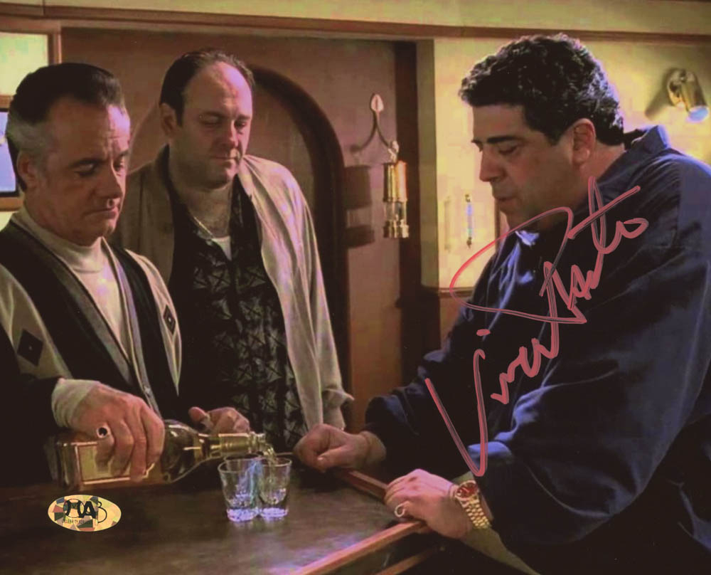 Vincent Pastore Signed "The Sopranos" 8x10 Photo (MAB Hologram ...