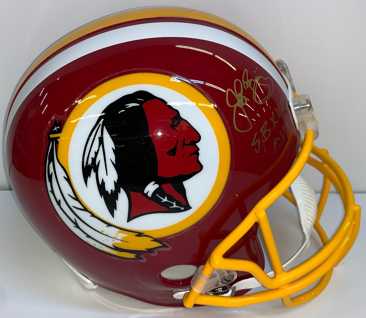 John Riggins Signed Redskins Full-Size Helmet Inscribed "SB XVII MVP ...