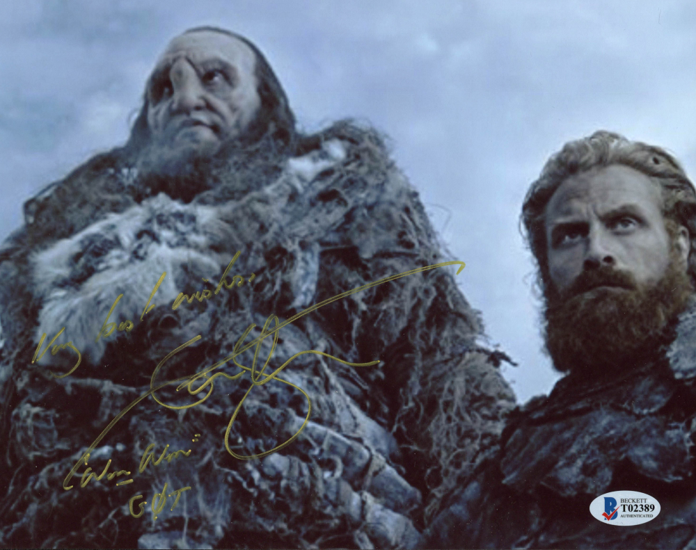 Ian Whyte Signed "Game Of Thrones" 8x10 Photo Inscribed "Very Best ...