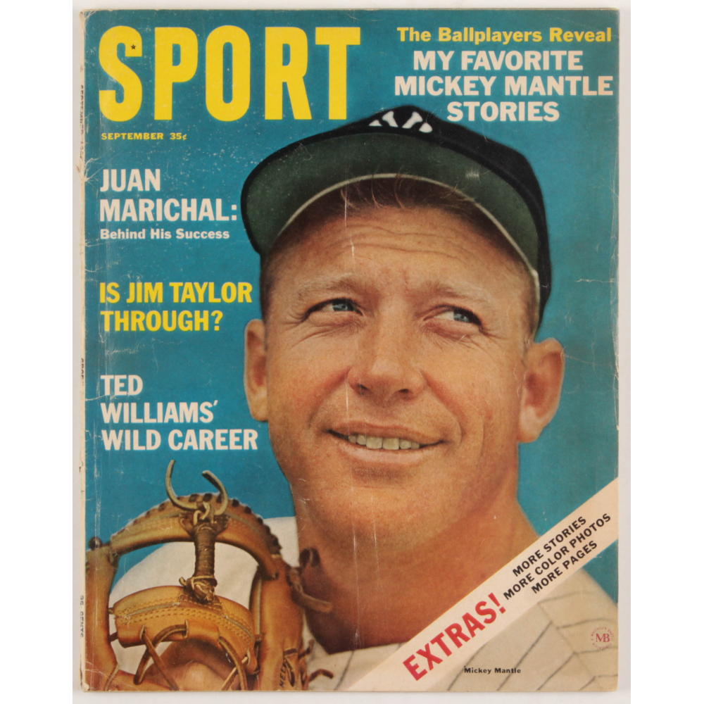 Original 1964 Sport Magazine Volume 38 Issue 3 With Mickey Mantle Cover Pristine Auction 