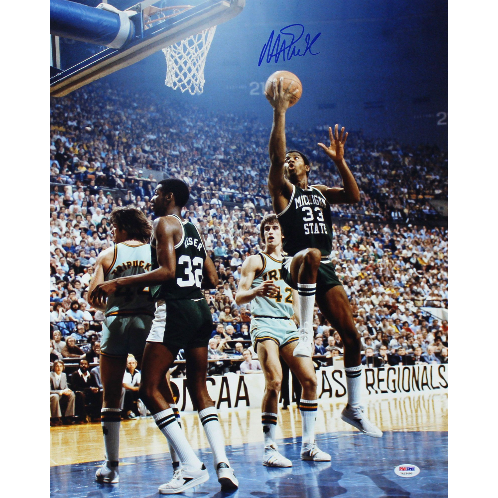 Magic Johnson Signed Michigan State Spartans 16x20 Photo (PSA ...