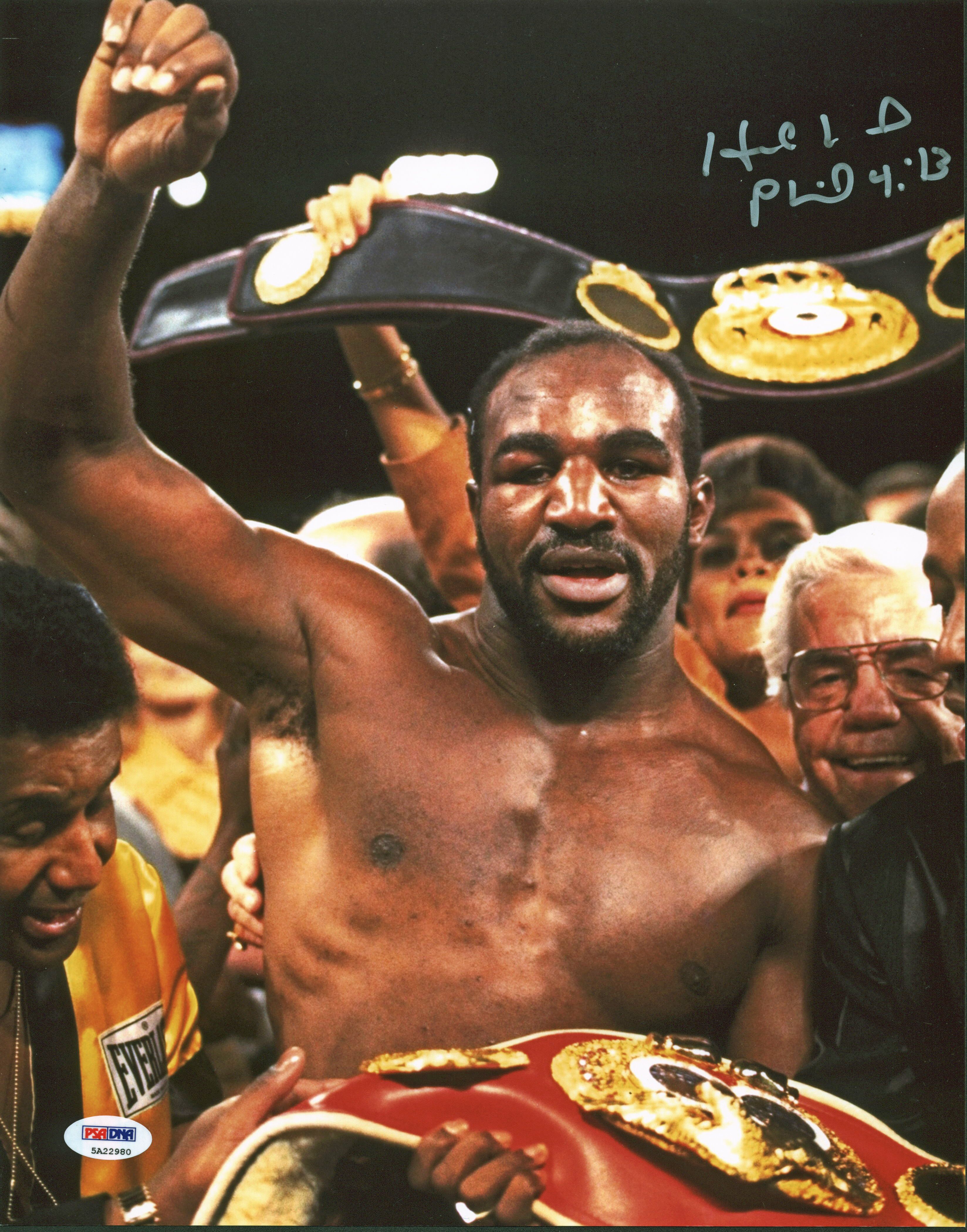 Evander Holyfield Signed 11x14 Photo (PSA COA) | Pristine Auction