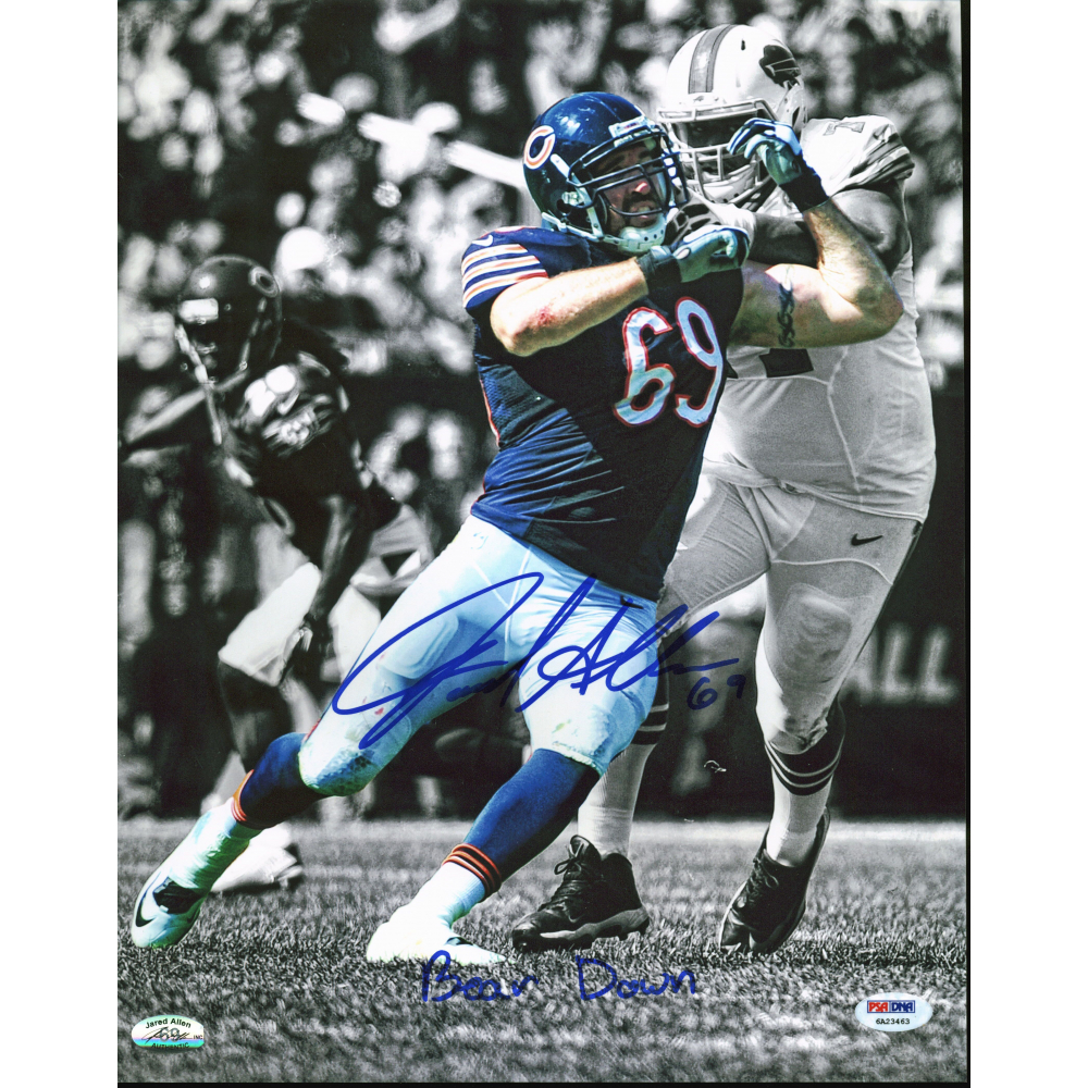 Jared Allen Signed Bears 11x14 Photo Inscribed "Bear Down" (PSA ...