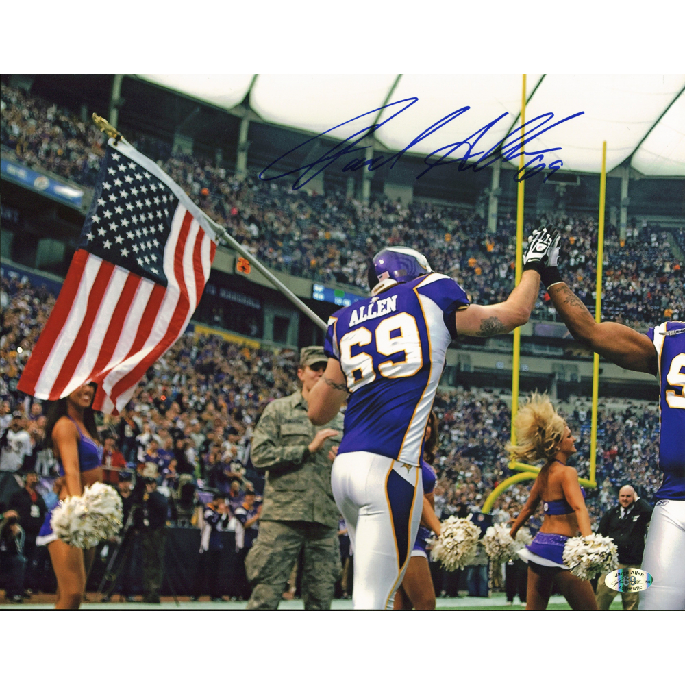 Jared Allen Signed Vikings 11x14 Photo (Allen) | Pristine Auction