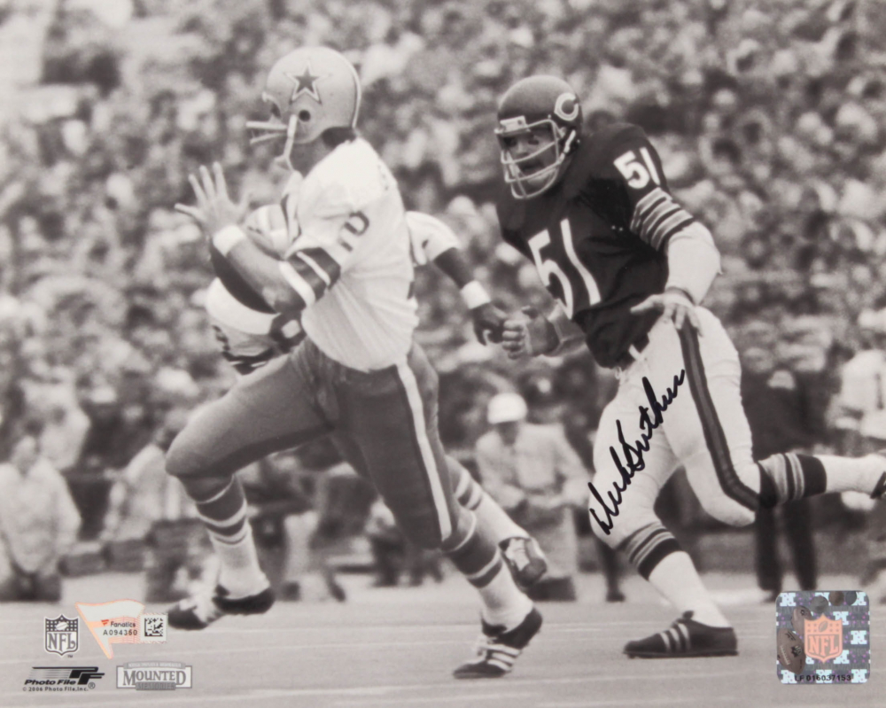 Dick Butkus Signed Bears 8x10 Photo Fanatics Hologram Pristine Auction