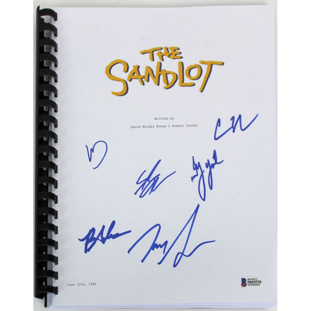 "The Sandlot" Movie Script Cast-Signed by (6) with Tom Guiry, Chauncey ...