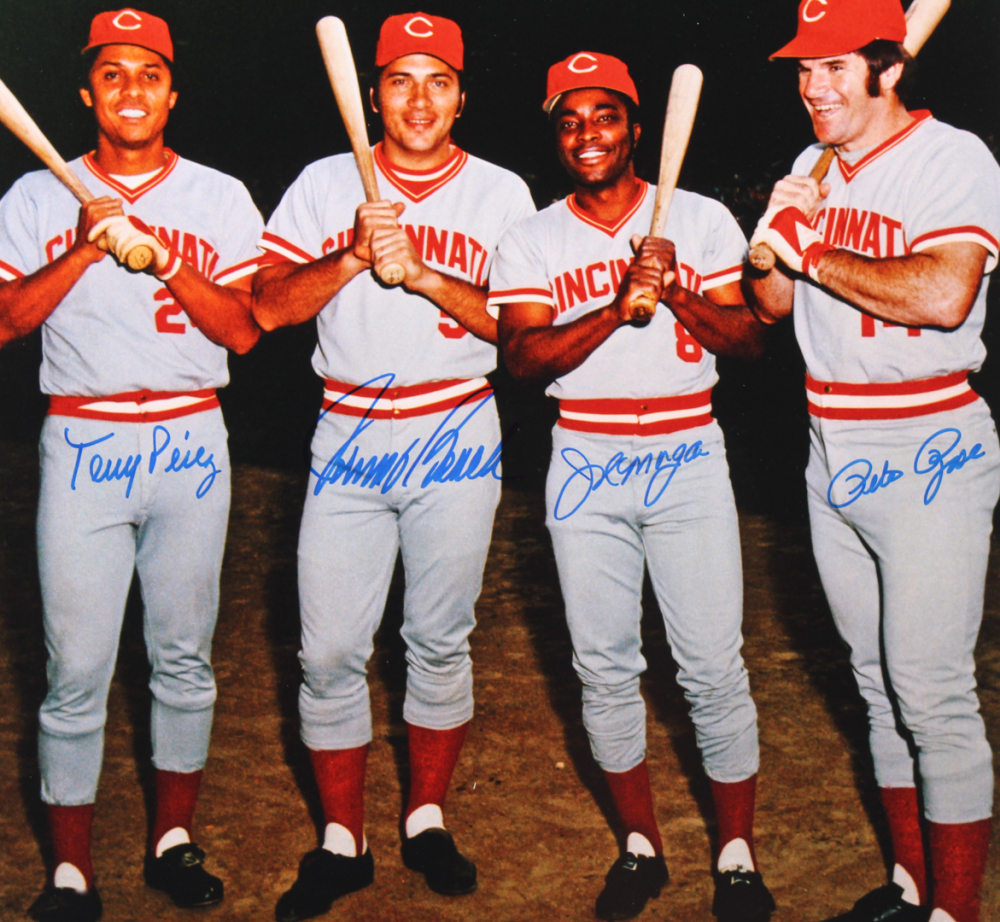 Reds "Big Red Machine" 16x20 Photo Signed by (4) with Tony Perez, Joe ...