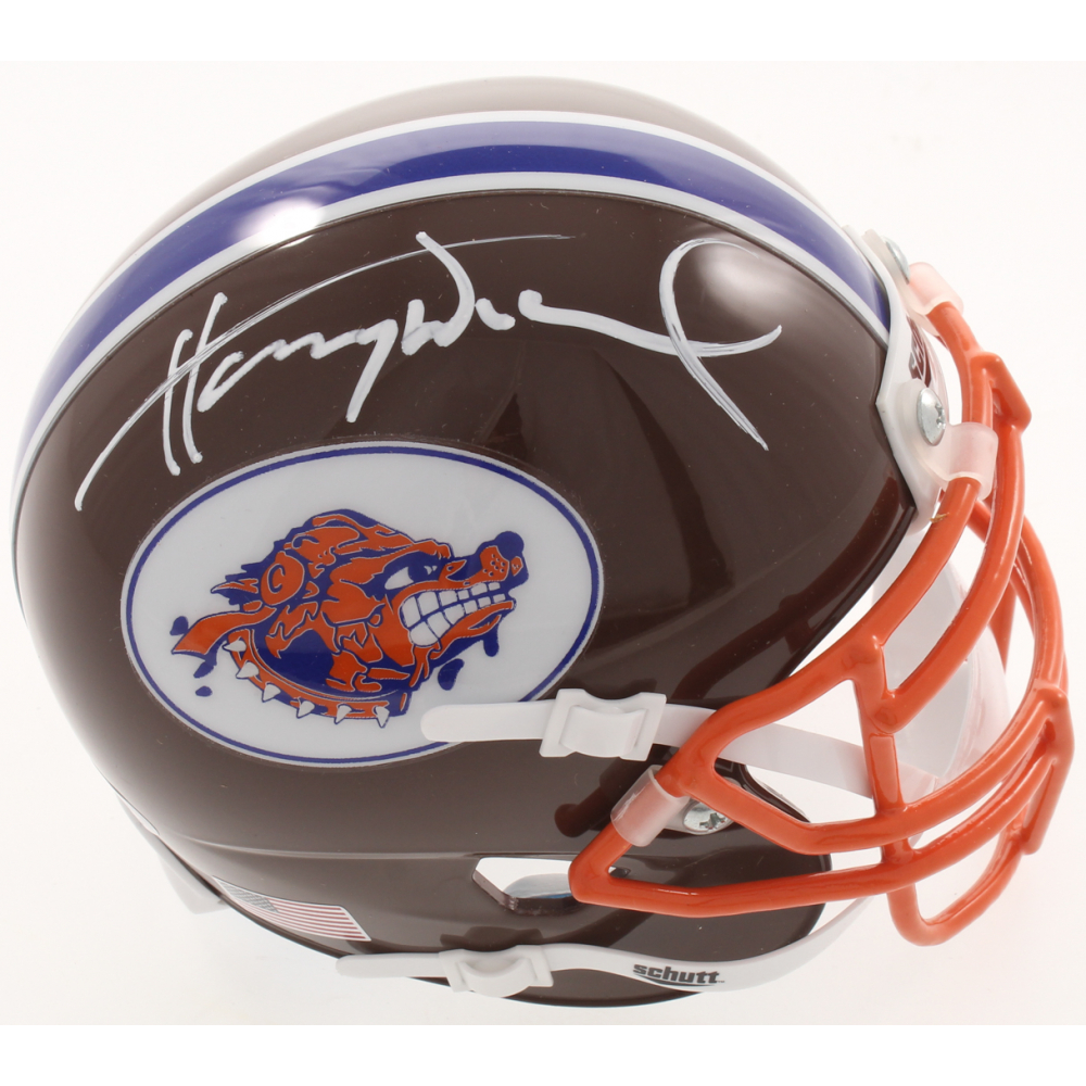 Henry Winkler Signed "The Waterboy" SCLSU Mud Dogs Mini-Helmet (Beckett ...