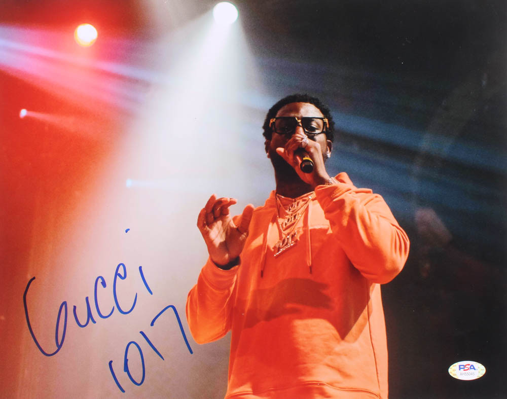 Gucci Mane Signed 11x14 Photo Inscribed "1017" (PSA) | Pristine Auction