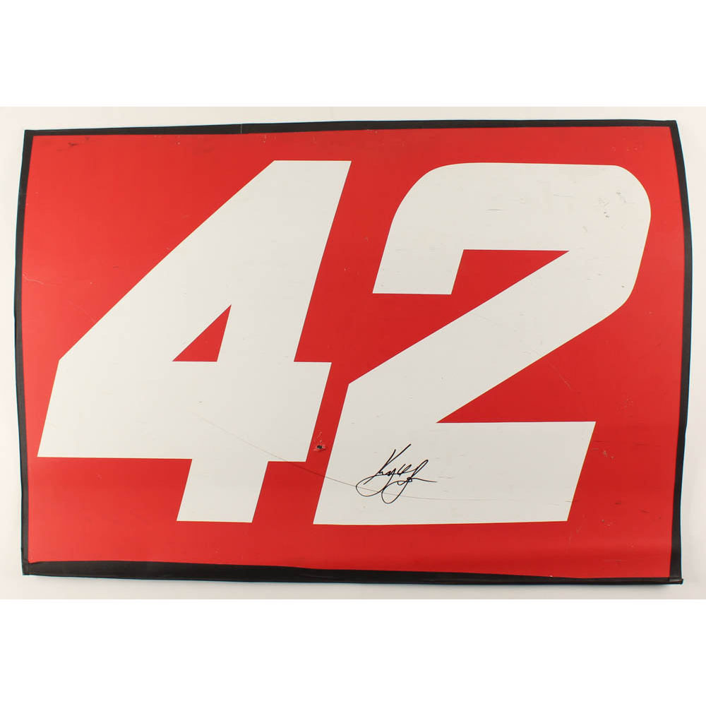 Kyle Larson Signed Race-Used #42 Full Door Sheet Metal (PA COA ...