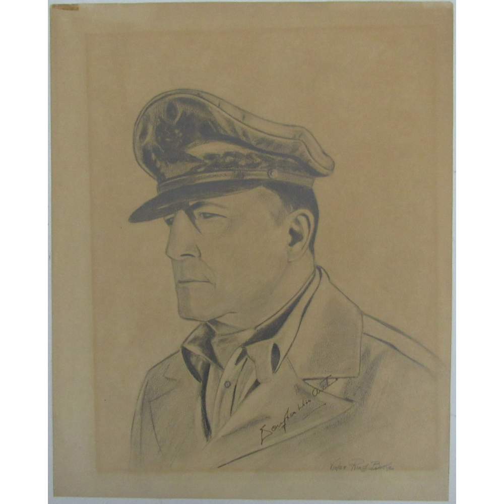 Douglas MacArthur Signed Portrait (JSA LOA) | Pristine Auction