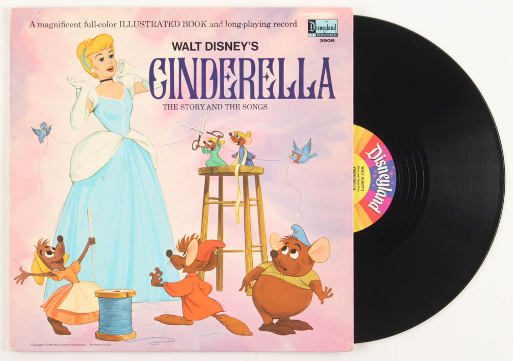 Vintage 1969 Walt Disney's "Cinderella" Vinyl LP Record Album ...