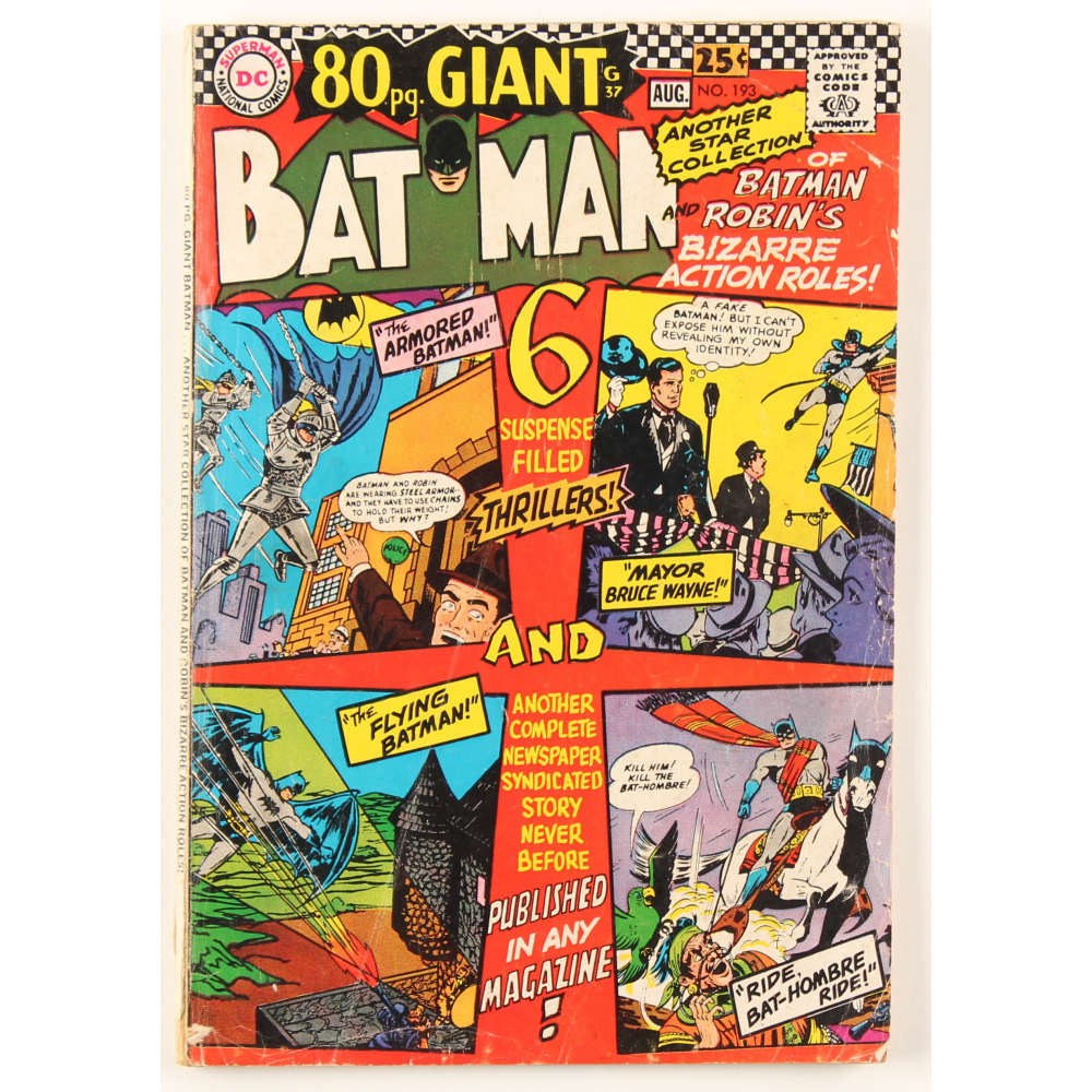 Vintage 1967 "Batman" Issue #193 DC Comic Book | Pristine Auction