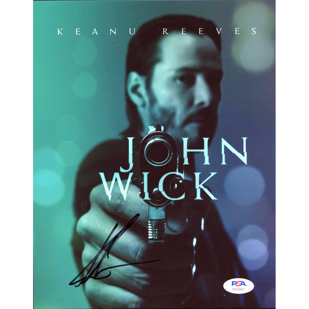 Keanu Reeves Signed "John Wick" 8x10 Photo (PSA COA) | Pristine Auction