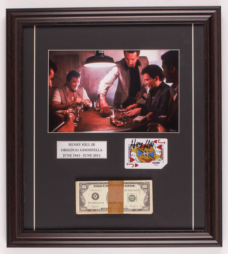 Henry Hill Signed "Goodfellas" 17.5x19.5 Custom Framed Playing Card ...