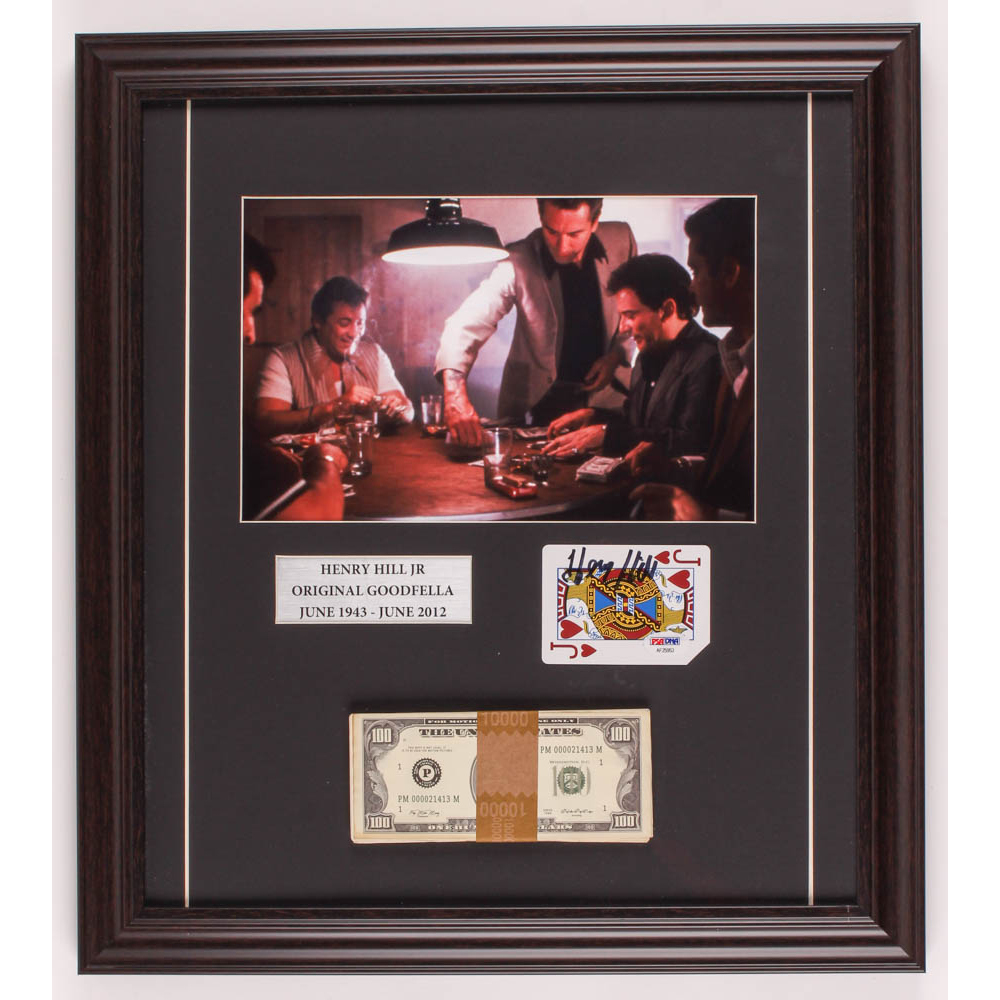 Henry Hill Signed "Goodfellas" 17.5x19.5 Custom Framed Playing Card ...