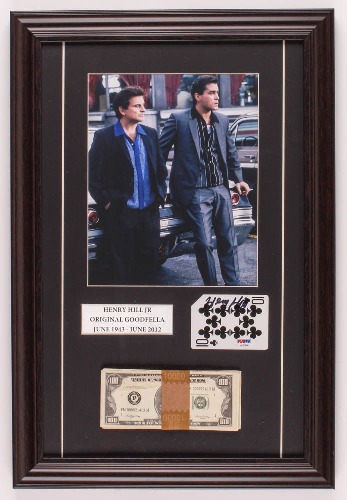 Henry Hill Signed "Goodfellas" 14.5x21.5 Custom Framed Playing Card ...