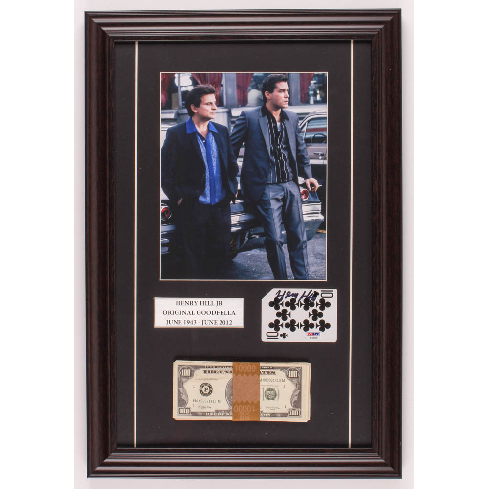 Henry Hill Signed "Goodfellas" 14.5x21.5 Custom Framed Playing Card ...