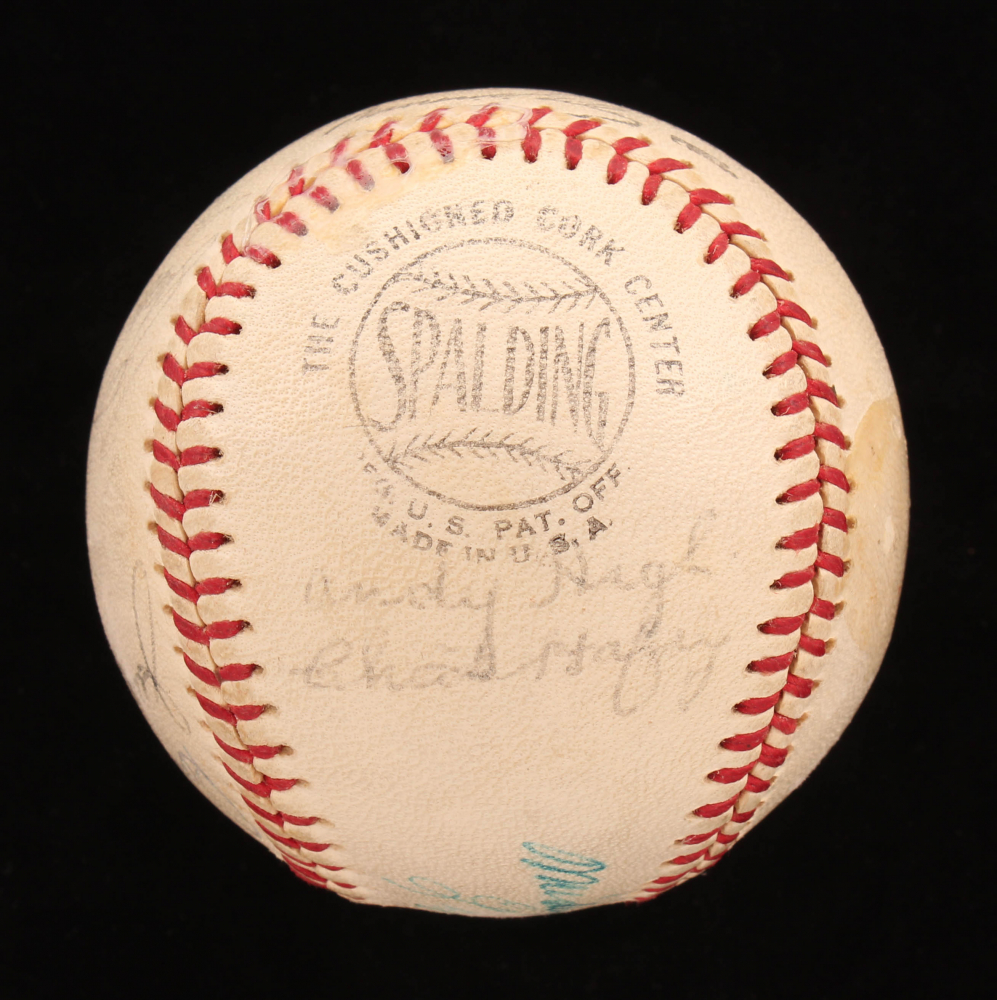 Vintage ONL Baseball Signed By (15) With Lefty Gomez, Jim Lindsey, Ray ...