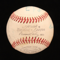 Vintage ONL Baseball Signed By (15) With Lefty Gomez, Jim Lindsey, Ray ...